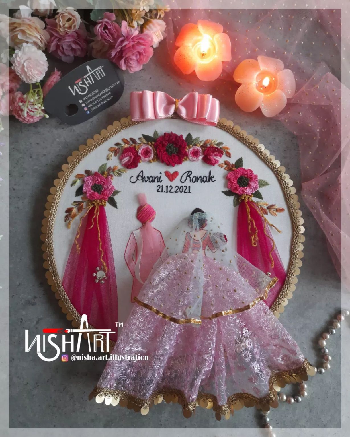 Personalized Wedding Embroidery Kit for 2022 | Vip Matrimonial Services