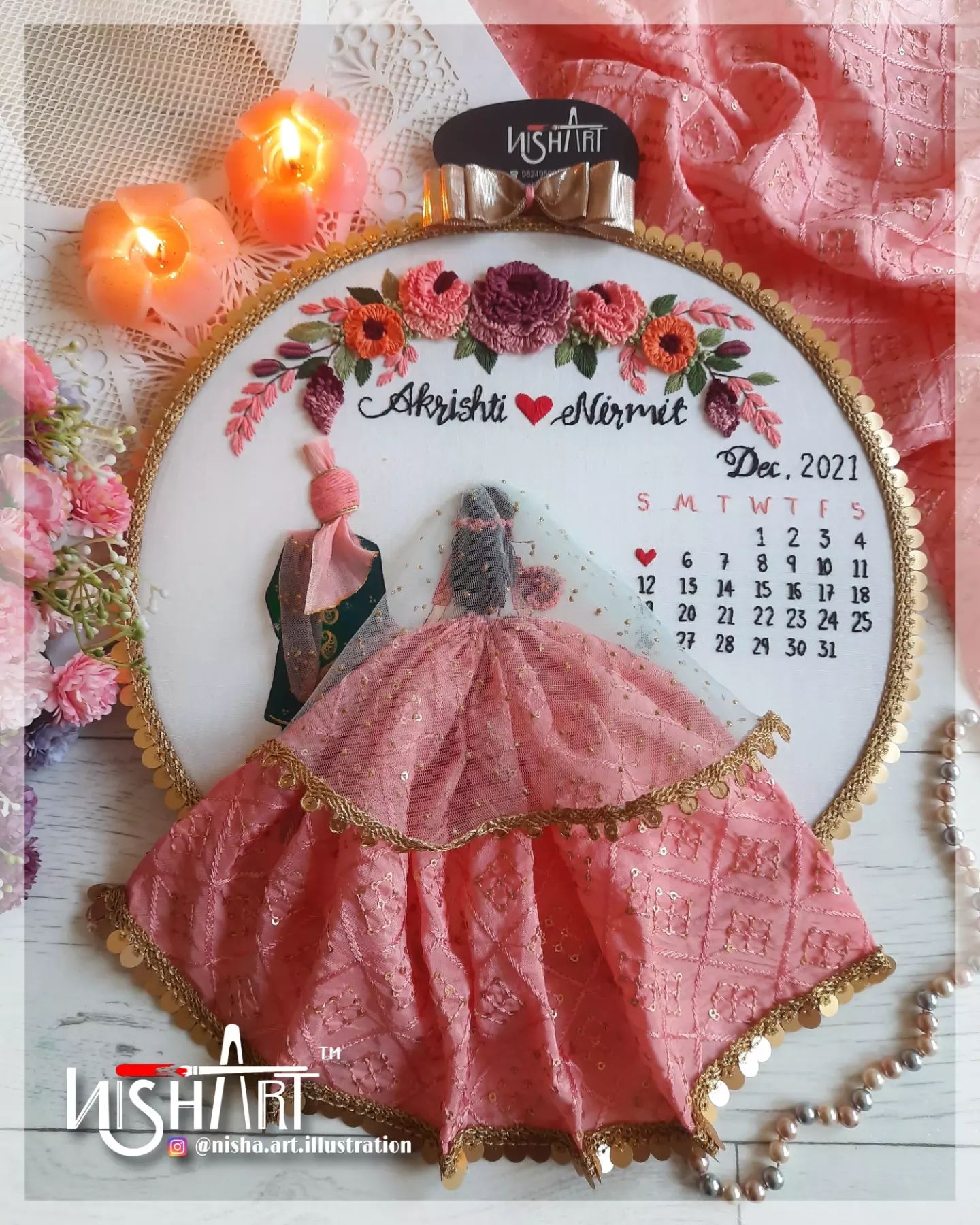 Personalized Wedding Embroidery Kit for 2022 | Vip Matrimonial Services