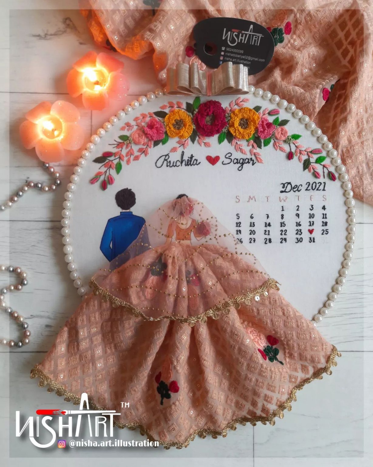 Personalized Wedding Embroidery Kit for 2022 | Vip Matrimonial Services